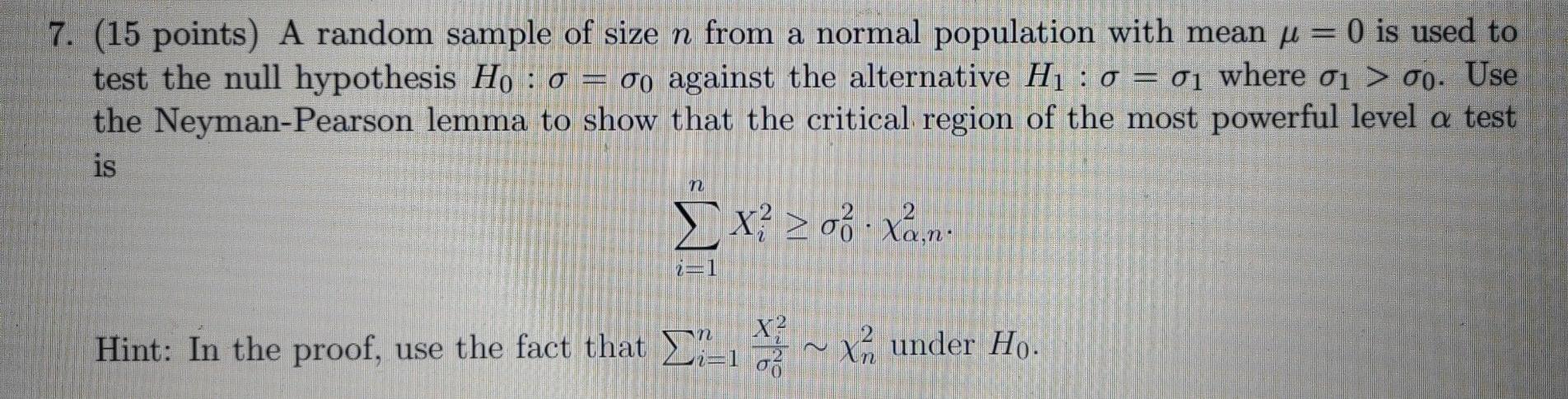 Solved I know how to simplify it down to Xi squared on the | Chegg.com