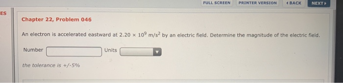 Solved FULL SCREEN PRINTER VERSION BACK NEXT Chapter 22, | Chegg.com