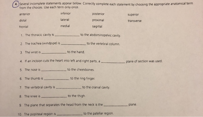 Solved 2. several incomplete statements appear below. | Chegg.com