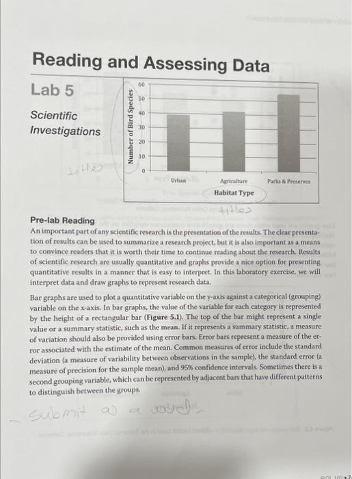 Qandinn nma A Pre-lab Reading An important part of | Chegg.com