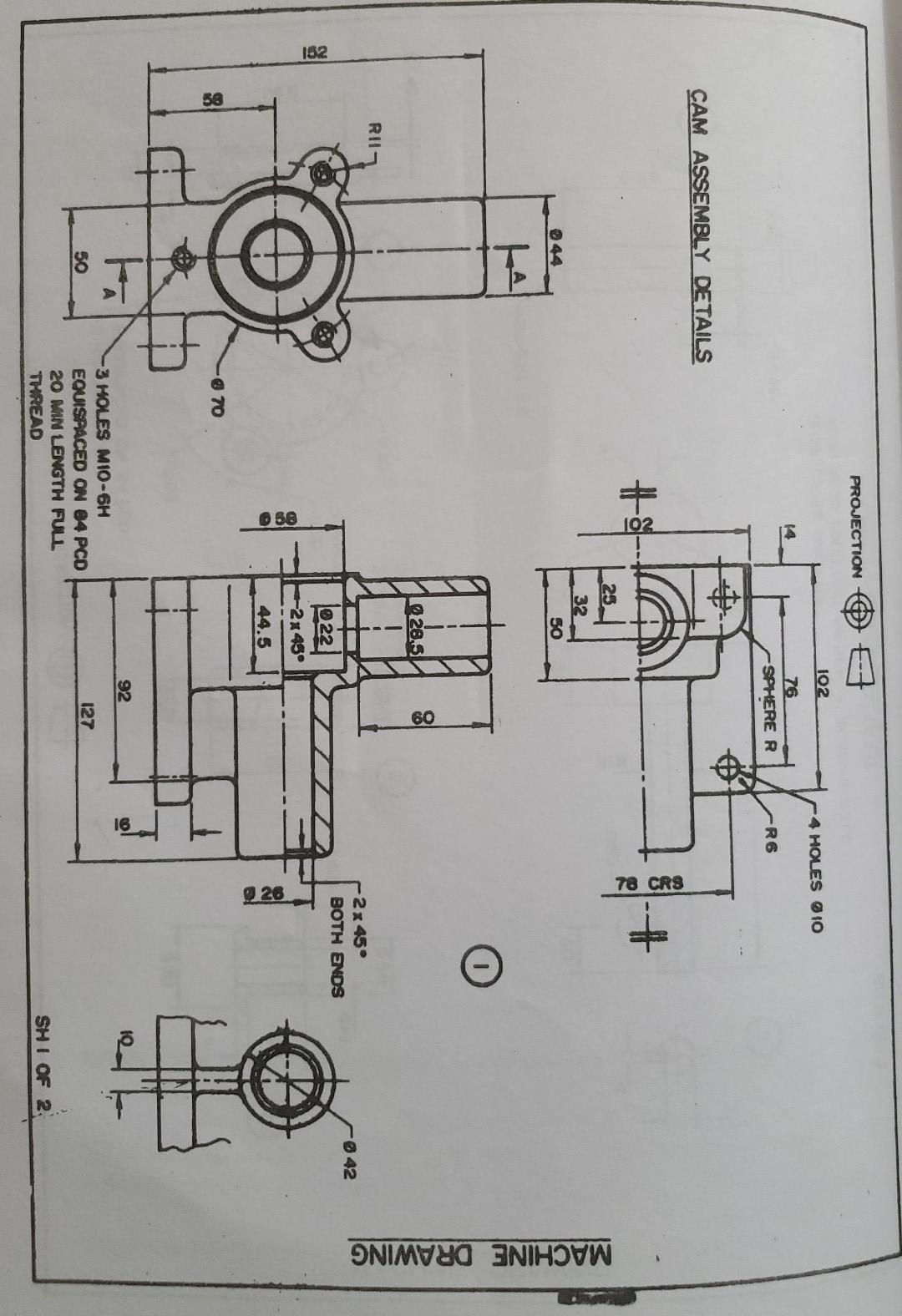 Solved Cam assembly The cam assembly shown on pages 265 and | Chegg.com