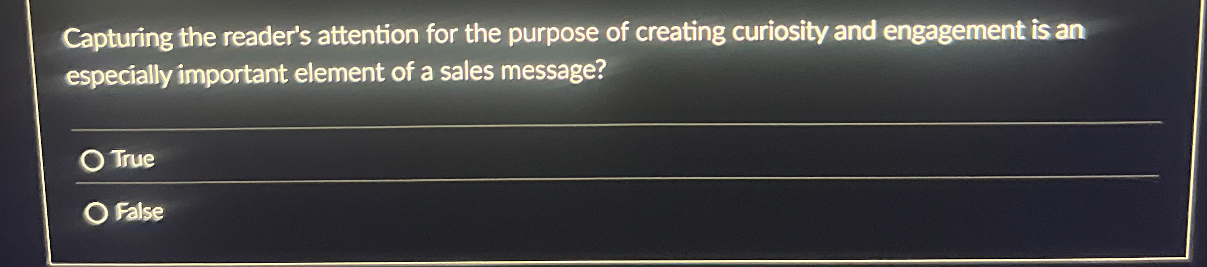 Solved Capturing the reader's attention for the purpose of | Chegg.com