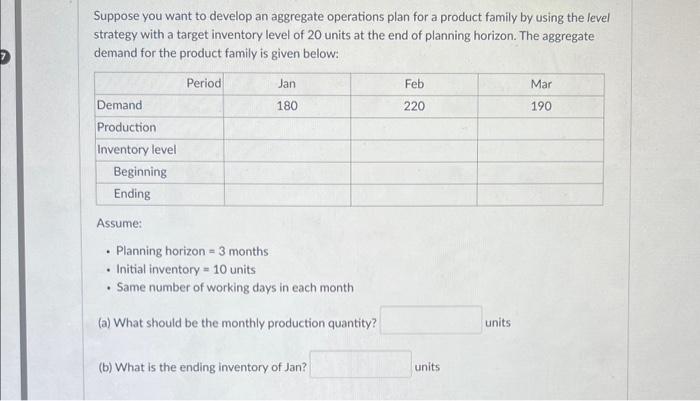 Solved Suppose you want to develop an aggregate operations | Chegg.com