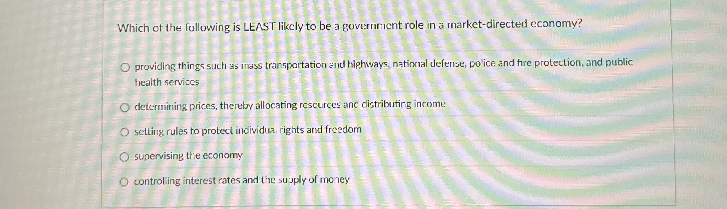 Solved Which of the following is LEAST likely to be a | Chegg.com