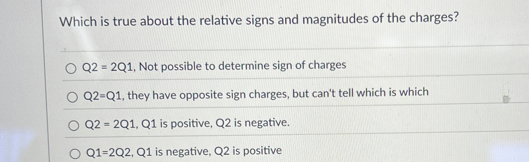Solved Which is true about the relative signs and magnitudes | Chegg.com