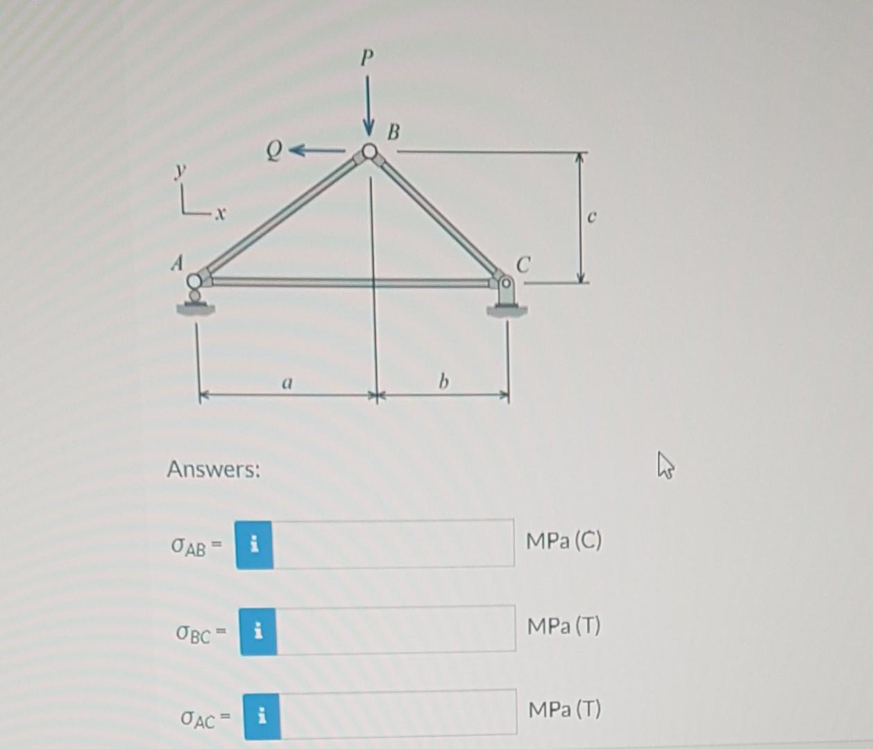 Solved A simple pin-connected truss is located and supported | Chegg.com