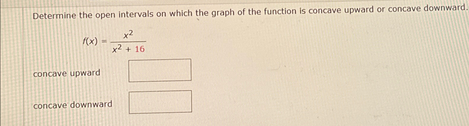 Solved Determine the open intervals on which the graph of | Chegg.com