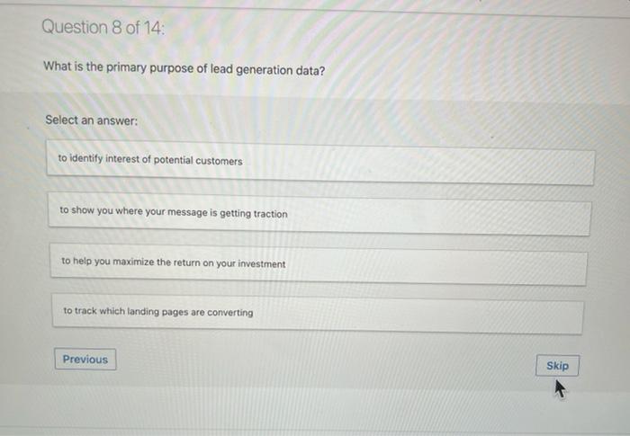 Solved Question 1 of 14 : Why is interactivity advantageous | Chegg.com