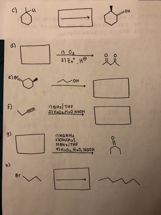 Solved fill in the missing reactants, reagents, or products | Chegg.com