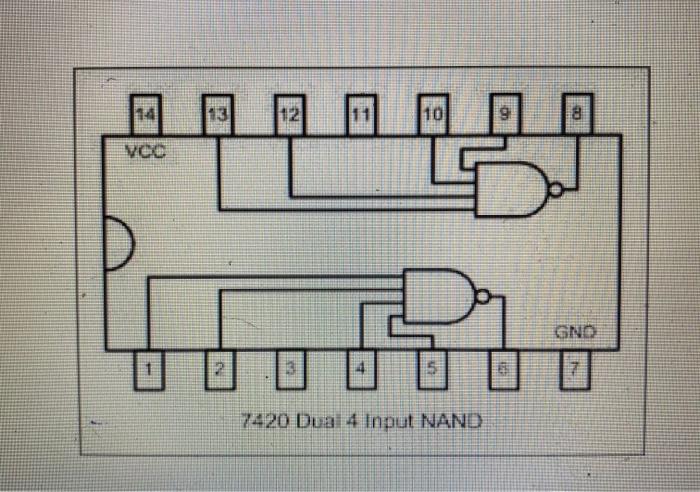 Solved draw a wiring diagram for figure 2 using IC7400 and | Chegg.com