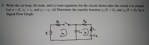 Solved Write the (a) loop, (b) node, and (c) state equations | Chegg.com