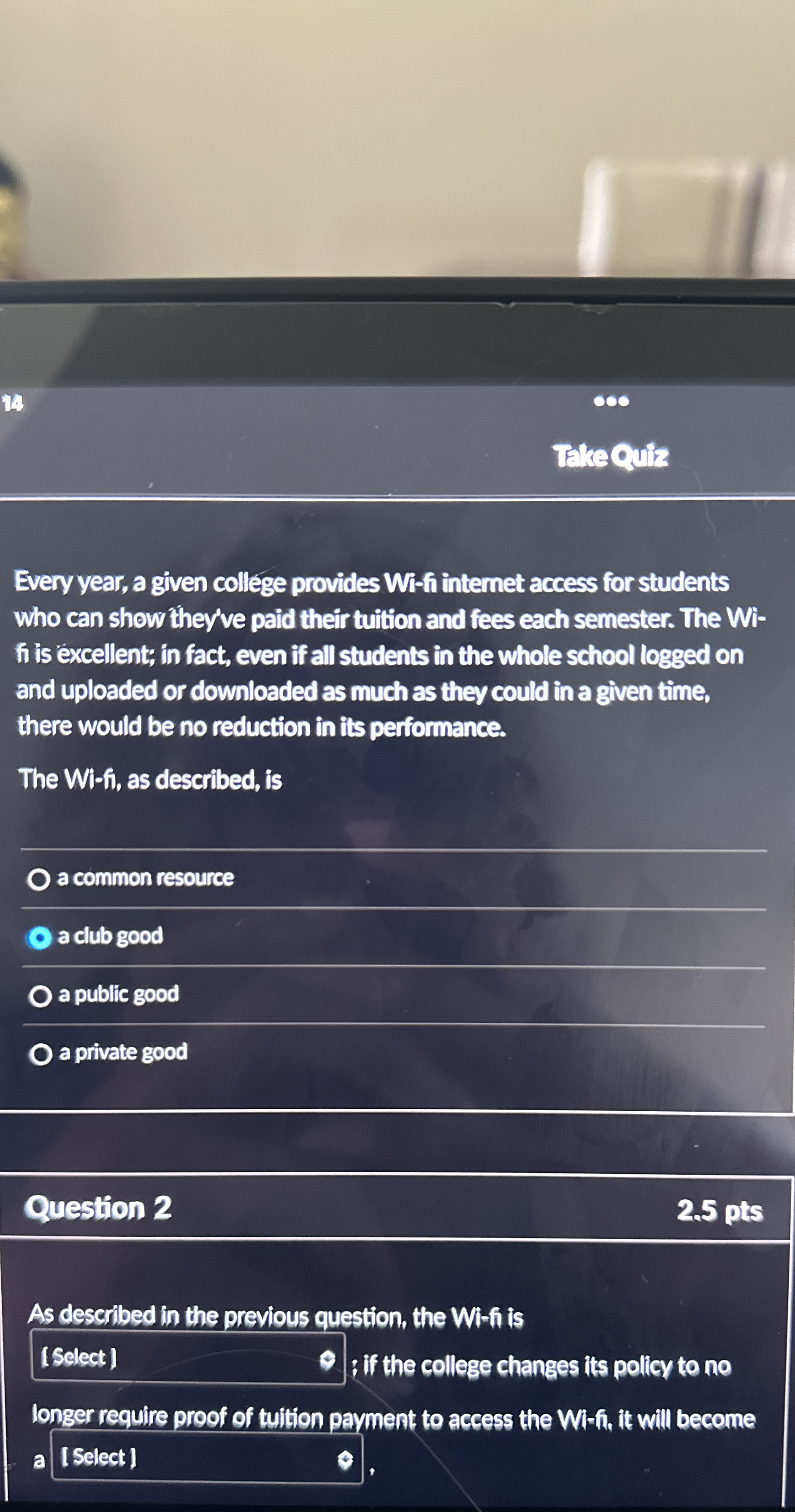 Solved 00TheouliEvery year, a given college provides Wi-fi | Chegg.com