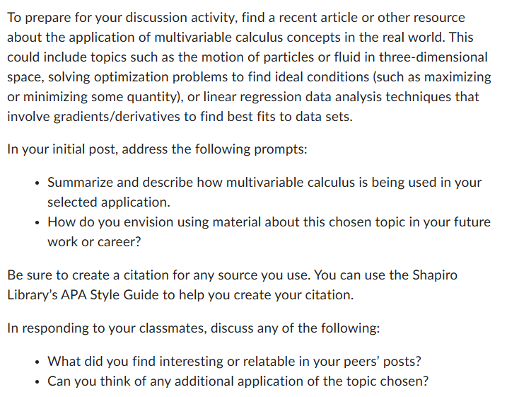 Solved To prepare for your discussion activity, find a | Chegg.com