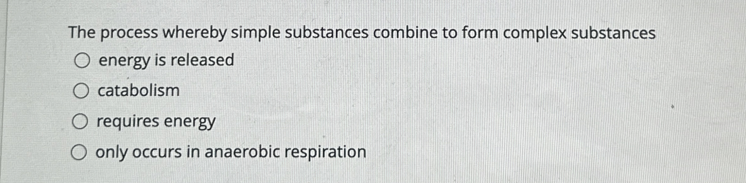 Solved The process whereby simple substances combine to form | Chegg.com