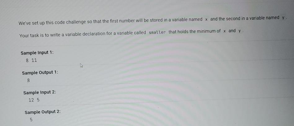 Solved We've set up this code challenge so that the first | Chegg.com