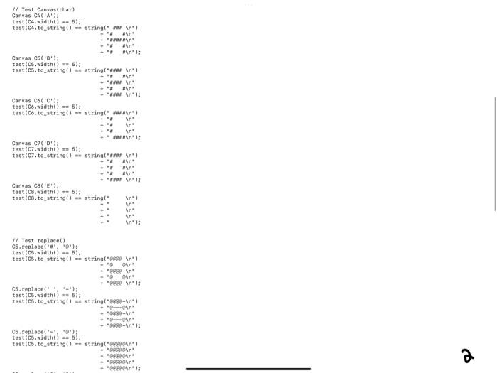 Solved Make a canvas.cpp file that defines functions from | Chegg.com