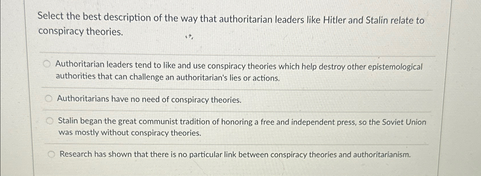 Solved Select the best description of the way that | Chegg.com