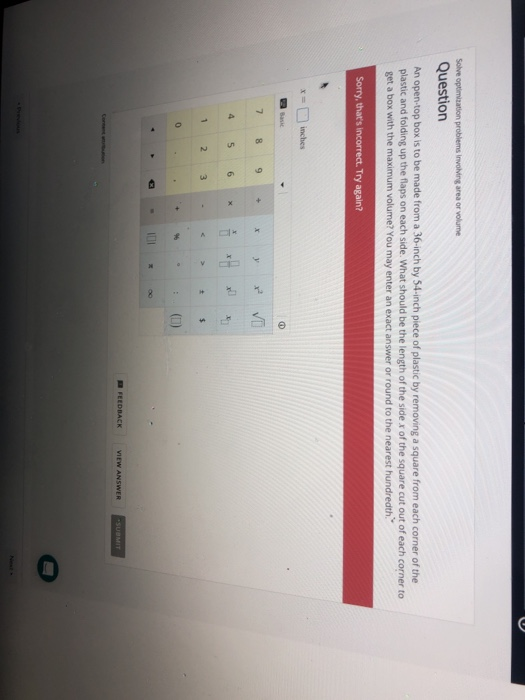 Solved U Solve optimization problems involving area or | Chegg.com