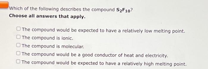 Solved The compound Cas is an ionic compound. What are the | Chegg.com