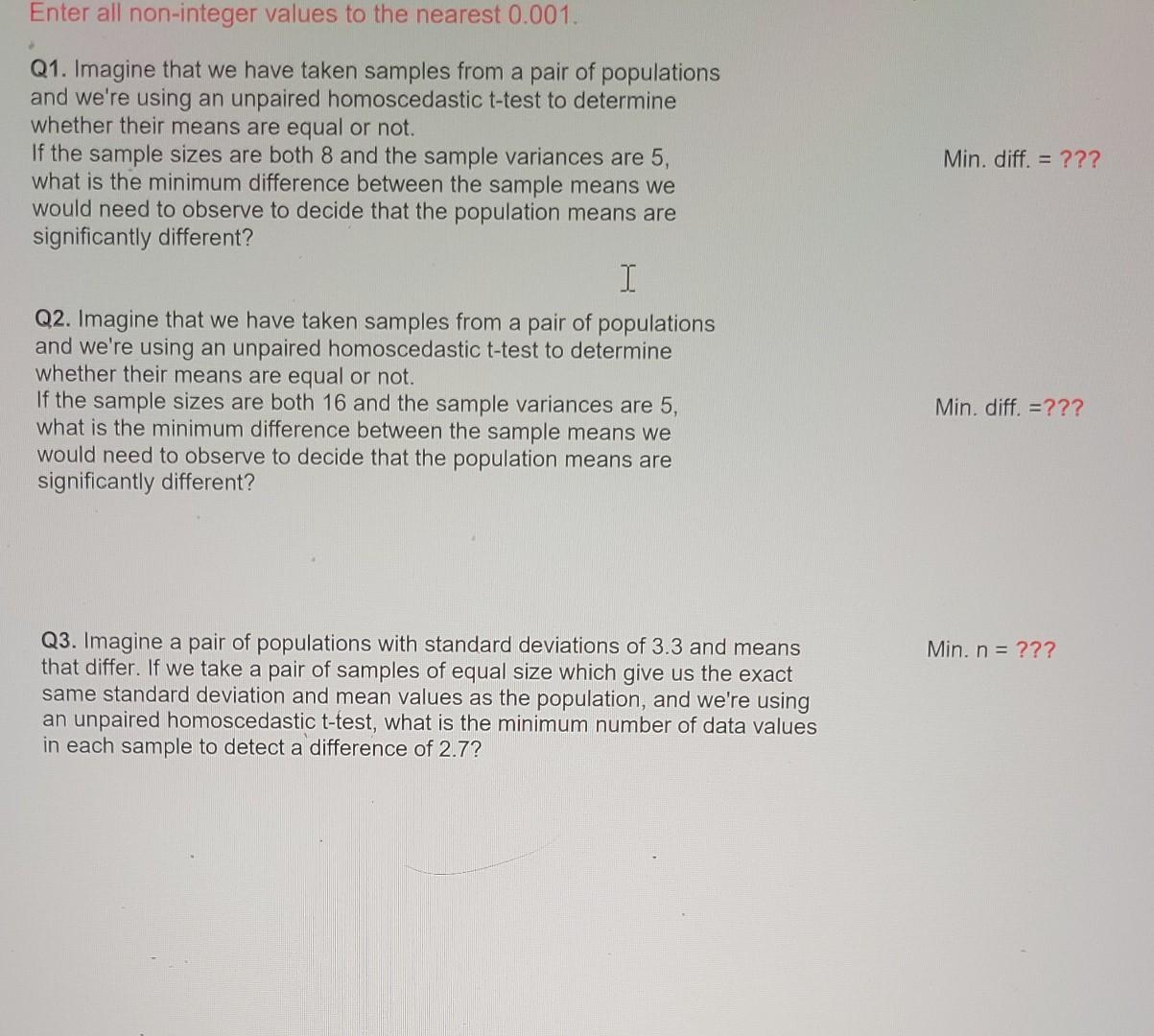 Solved Enter all non-integer values to the nearest 0.001. | Chegg.com