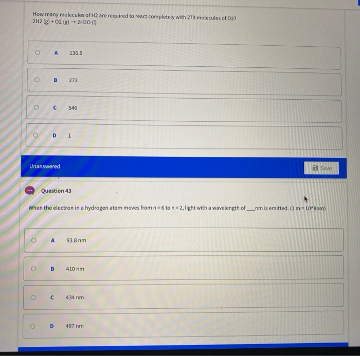 Solved How many molecules of H2 are required to react | Chegg.com