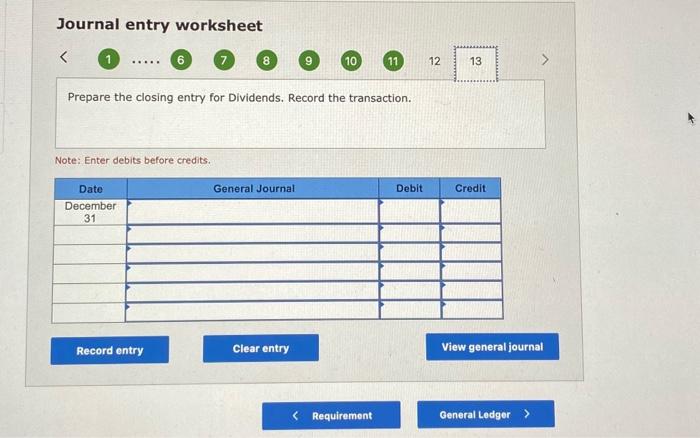 Solved how do you do journal entries 4, 6, 12, and 13 along | Chegg.com