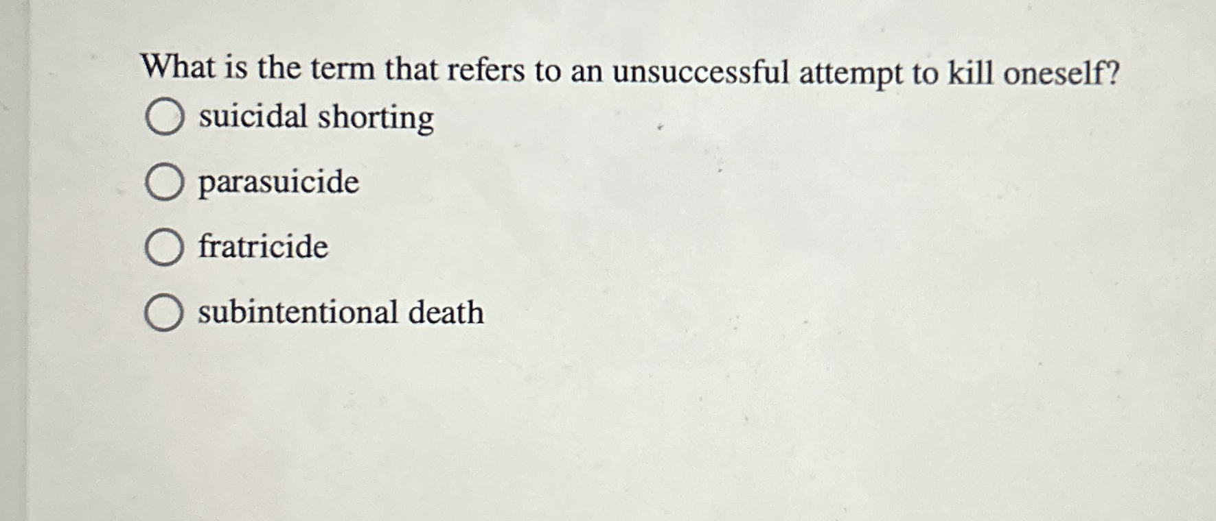 Solved What is the term that refers to an unsuccessful | Chegg.com