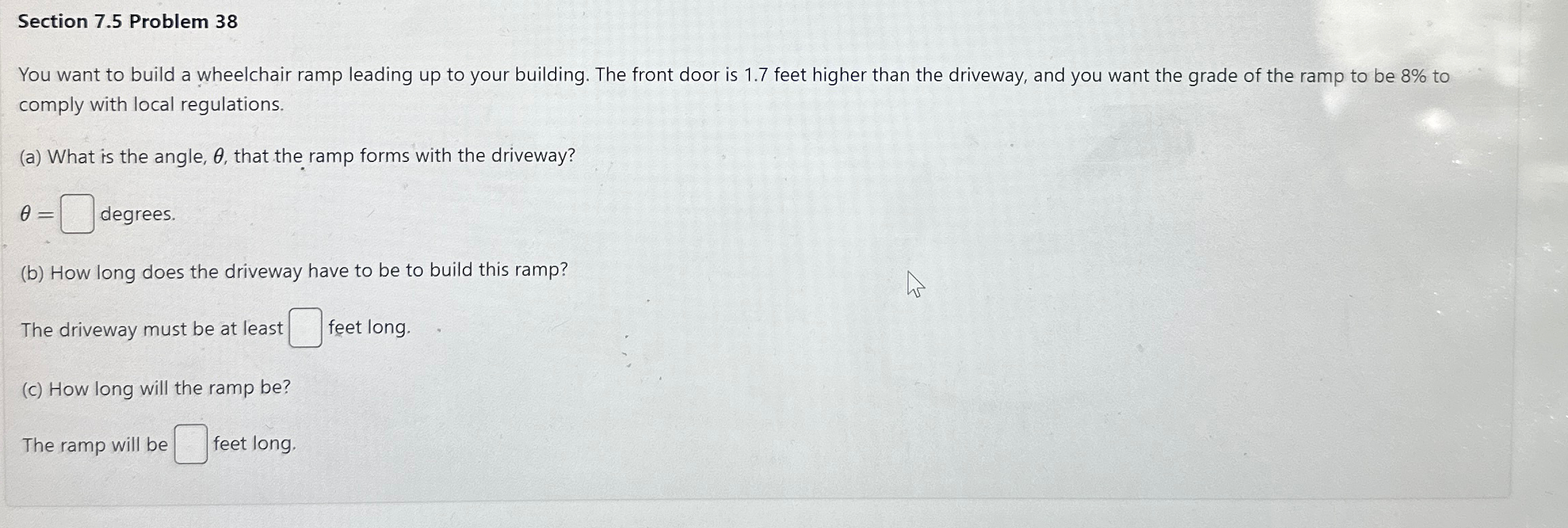 Solved Section 7.5 ﻿Problem 38You want to build a wheelchair | Chegg.com