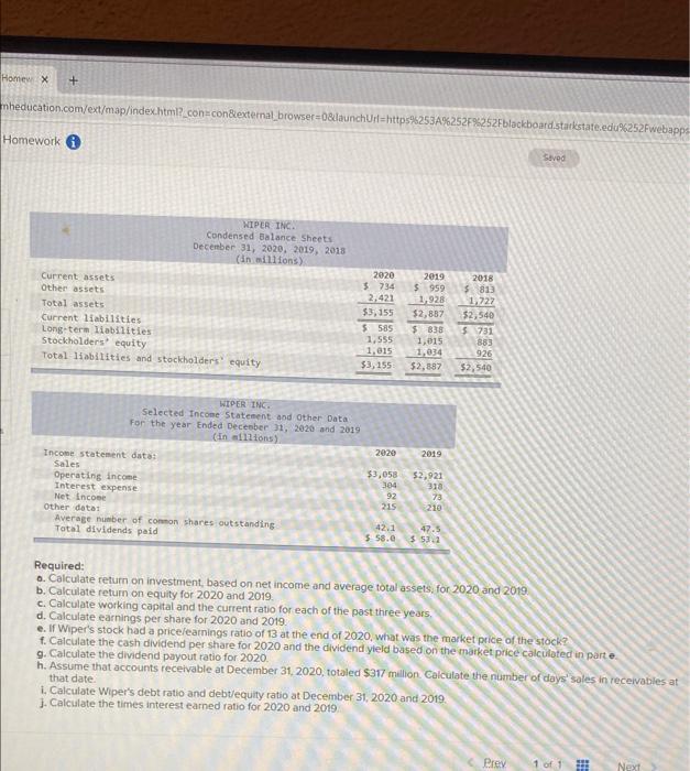 Solved Required: o. Calculate return on investment, based on | Chegg.com