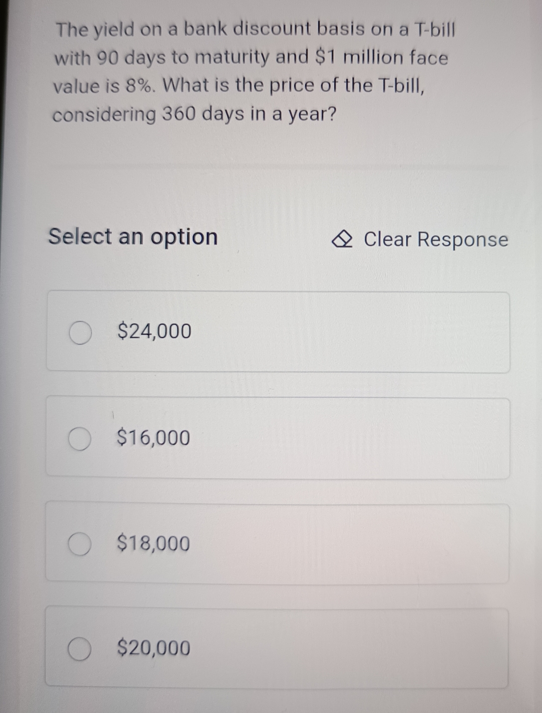 Solved The yield on a bank discount basis on a T-bill with | Chegg.com