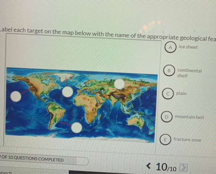 Solved label each target on the map below with the name of | Chegg.com