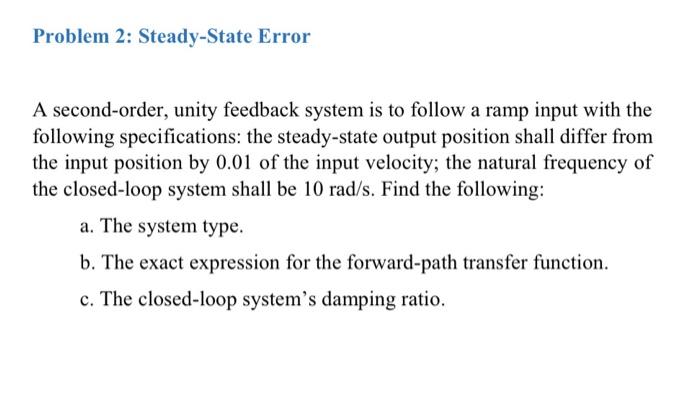 Solved A common application of control systems is in | Chegg.com