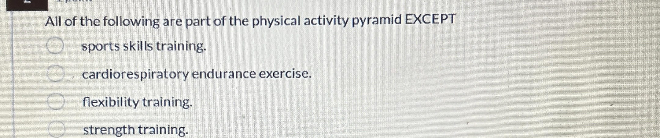 Solved All of the following are part of the physical | Chegg.com