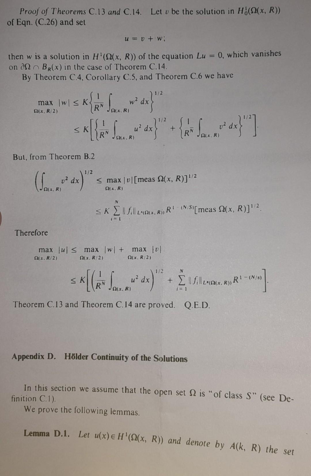 Proof of Theorems C.13 and C.14. Let v be the | Chegg.com