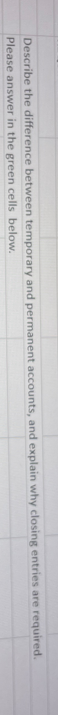 Solved Describe the difference between temporary and | Chegg.com