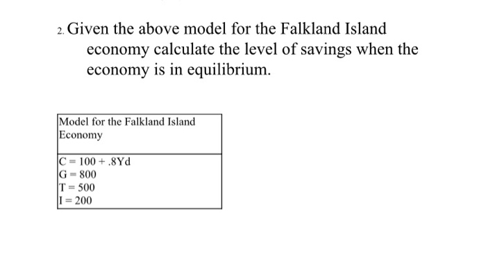 Solved 2. Given the above model for the Falkland Island | Chegg.com