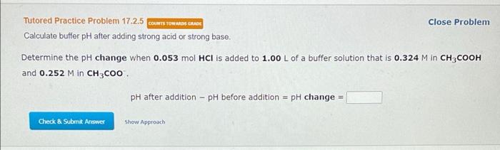 Solved Tutored Practice Problem 17.2.5 COUNTS TOWARDS GRADE | Chegg.com