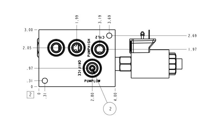 Solved Hello, this is a schematic for a hydraulic manifold. | Chegg.com