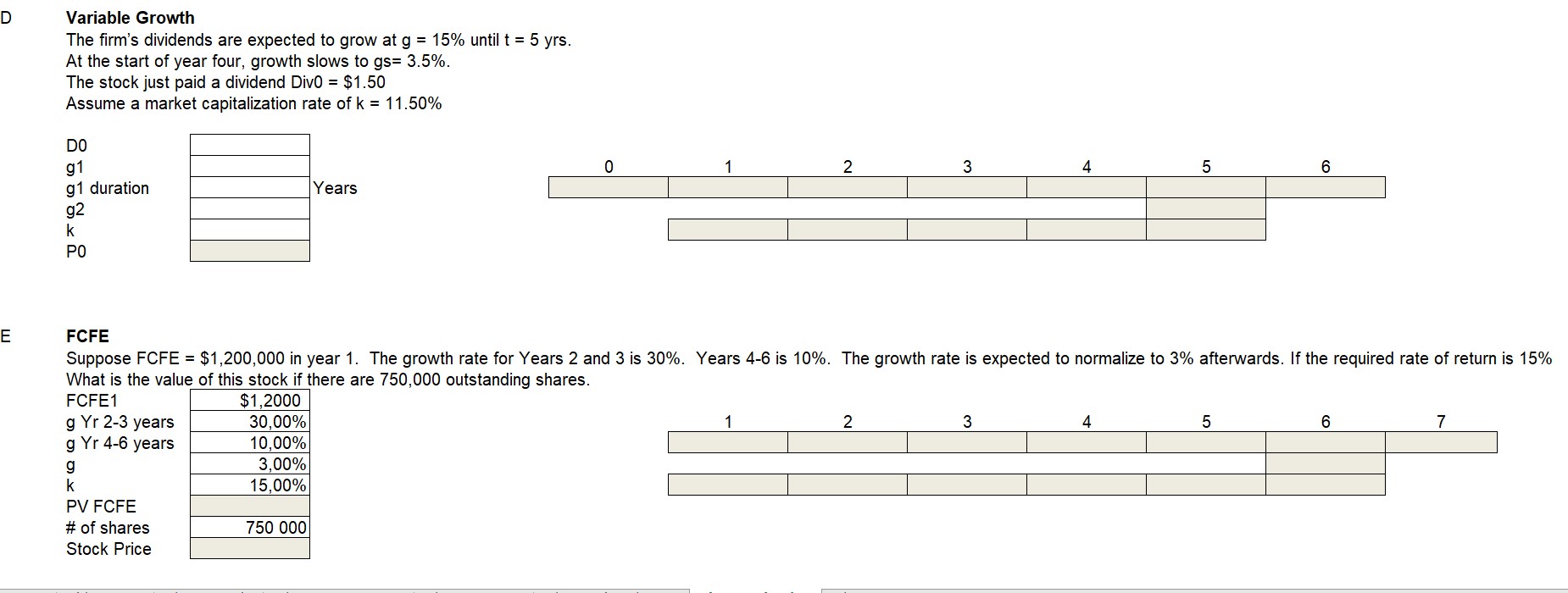 Solved hello, please help me understand the formulas and | Chegg.com