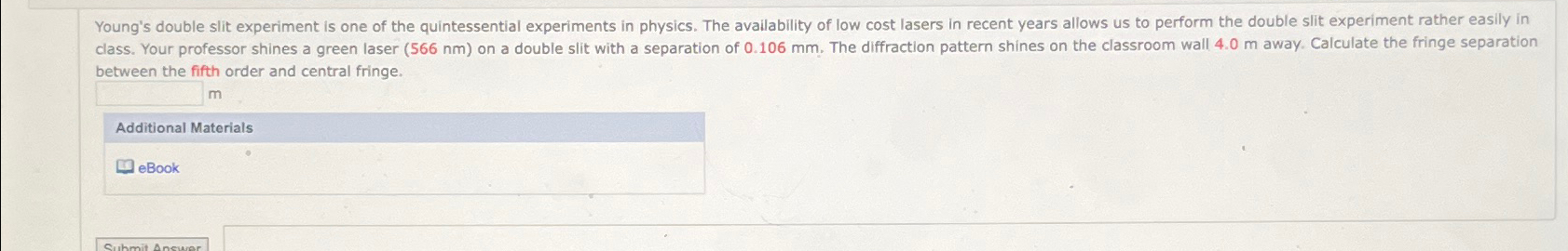Solved Young's double slit experiment is one of the | Chegg.com