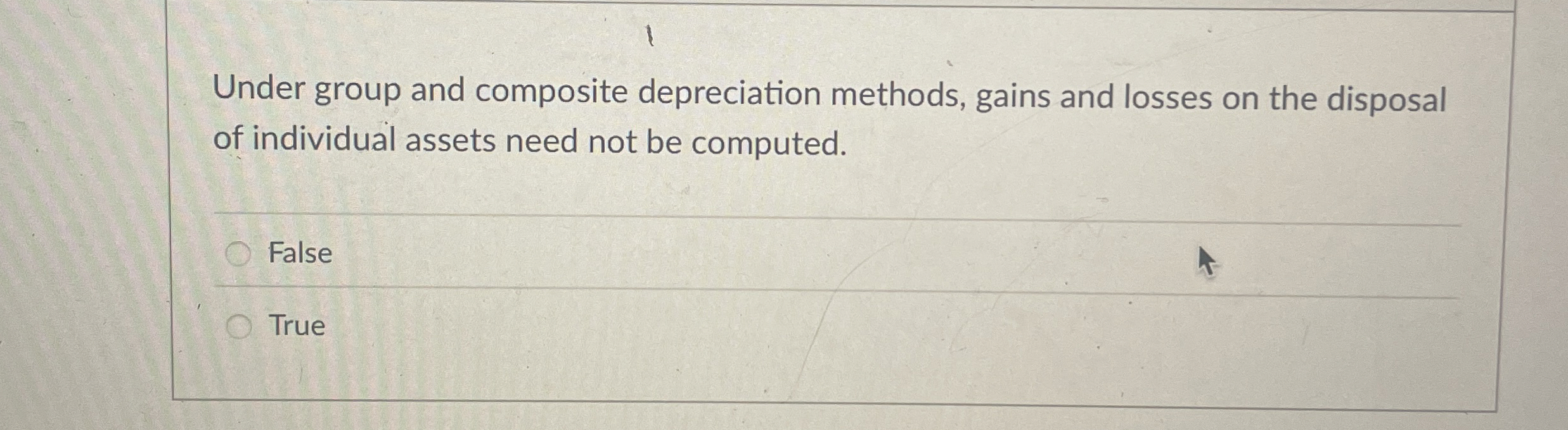 Solved Under group and composite depreciation methods, gains | Chegg.com
