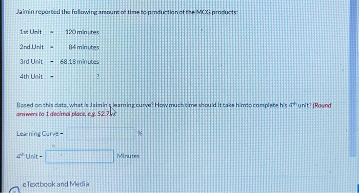 Solved Jaimin reported the following amount of time to | Chegg.com