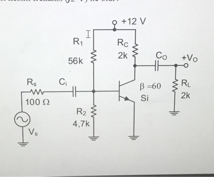 Solved fli=150 hz , flo= 10 hz a) ci and co ?b)fl=? | Chegg.com