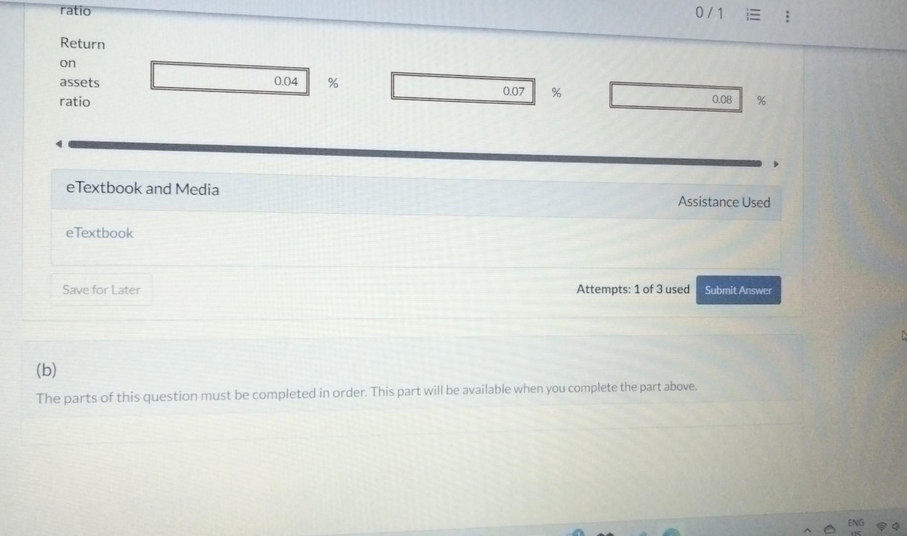 Solved Current Attempt in Progress Metlock Inc., a | Chegg.com