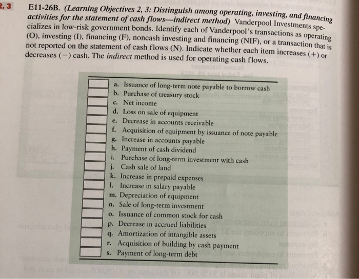 Solved .3 E11-26B. (Learning Objectives 2, 3: Distinguish | Chegg.com