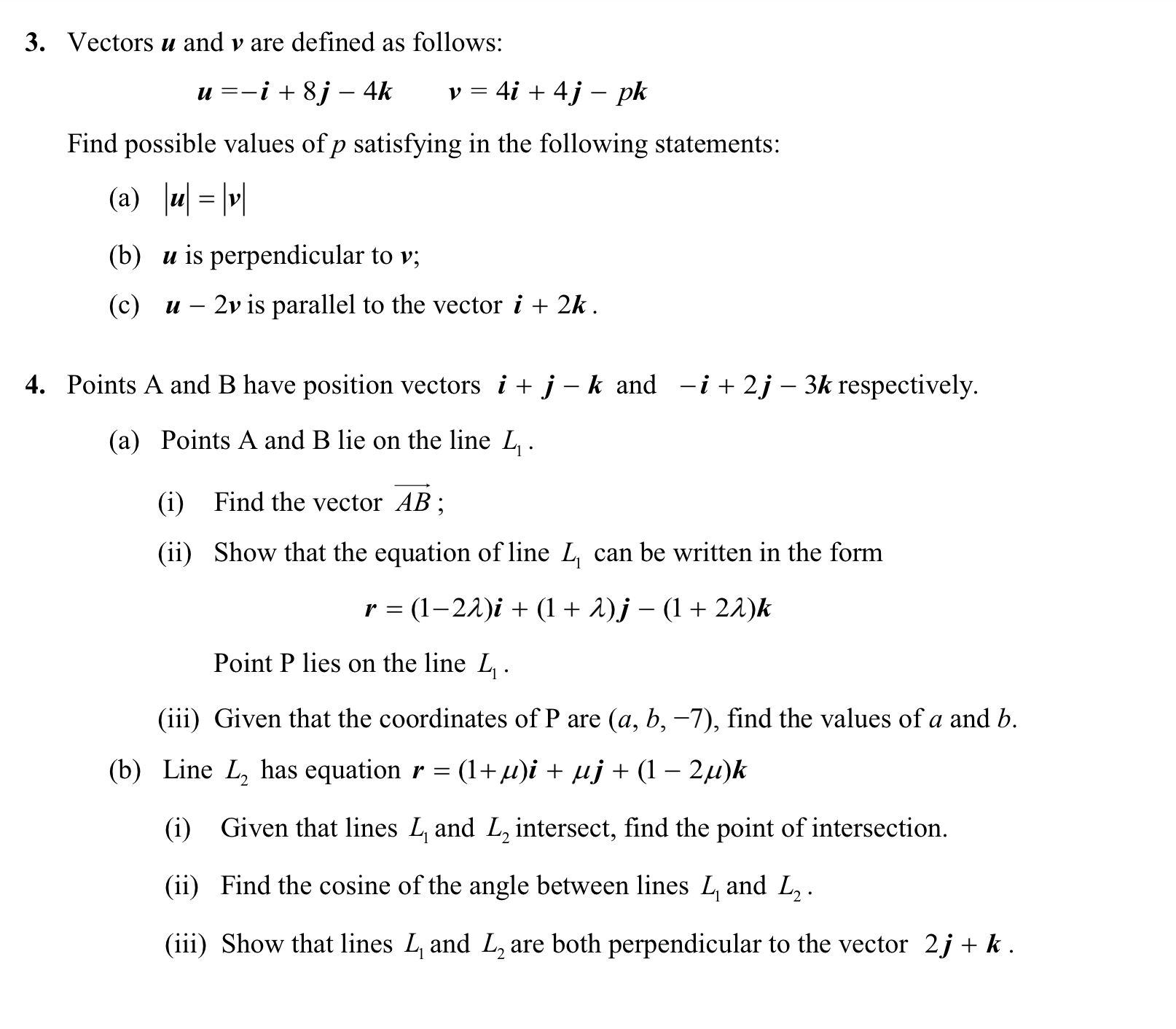 Solved Vectors u ﻿and v ﻿are defined as | Chegg.com