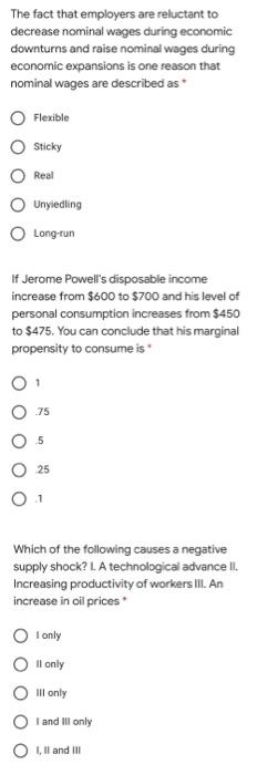 Solved The fact that employers are reluctant to decrease | Chegg.com