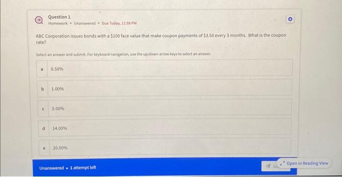 Solved Homework - Unanswered * Due Todhy, 11 S9 PM ABC | Chegg.com