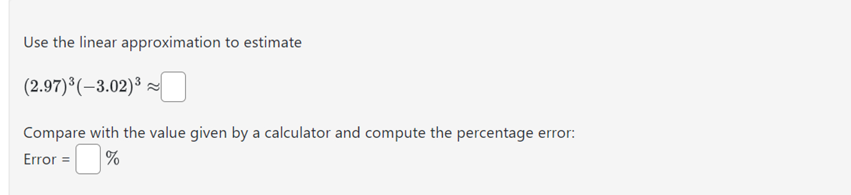 Solved Use the linear approximation to | Chegg.com