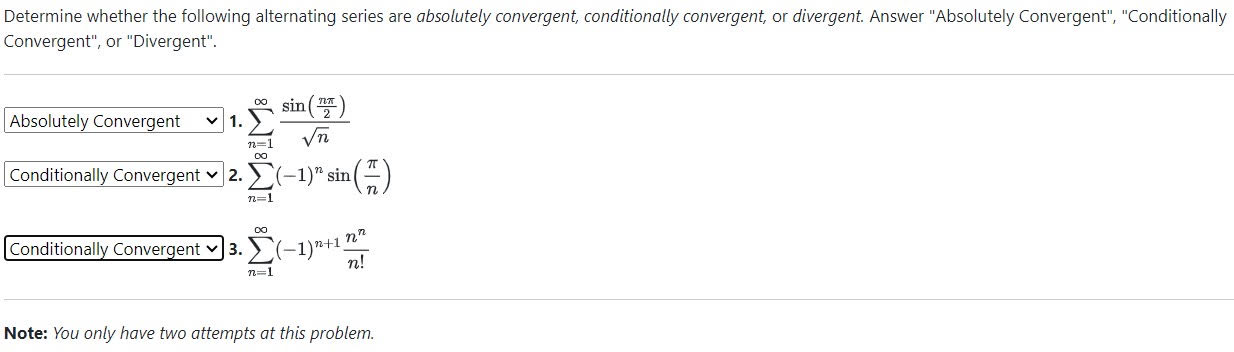 Solved Determine whether the following alternating series | Chegg.com